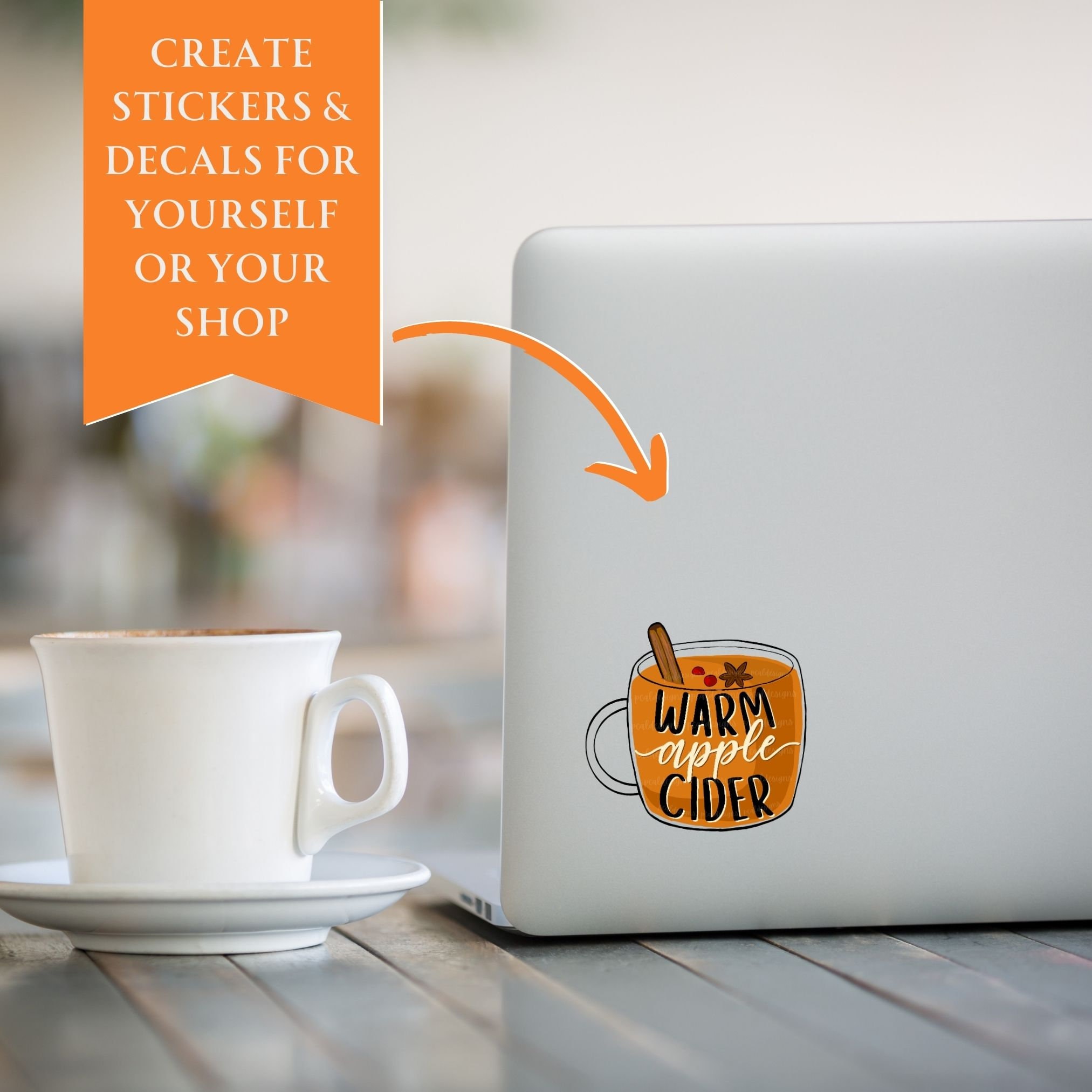 Apple Cider SVG, Fall Drink Designs, Fall PNG, Seasonal Stickers ...