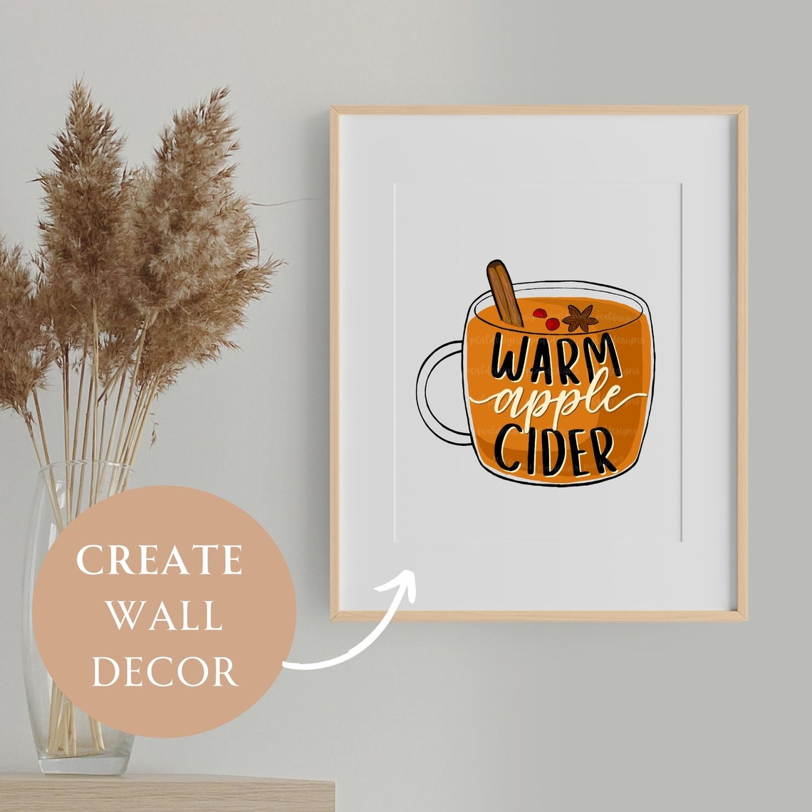 Apple Cider SVG, Fall Drink Designs, Fall PNG, Seasonal Stickers ...