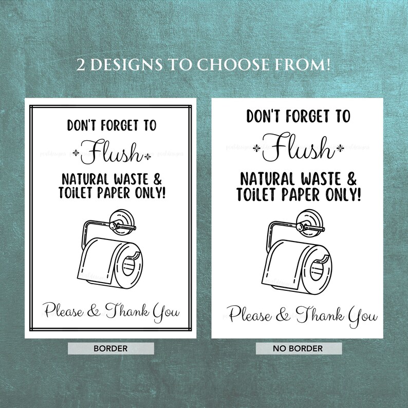 Bathroom Sign SVG, PDF Printable File, Housewarming Present, Toilet ...