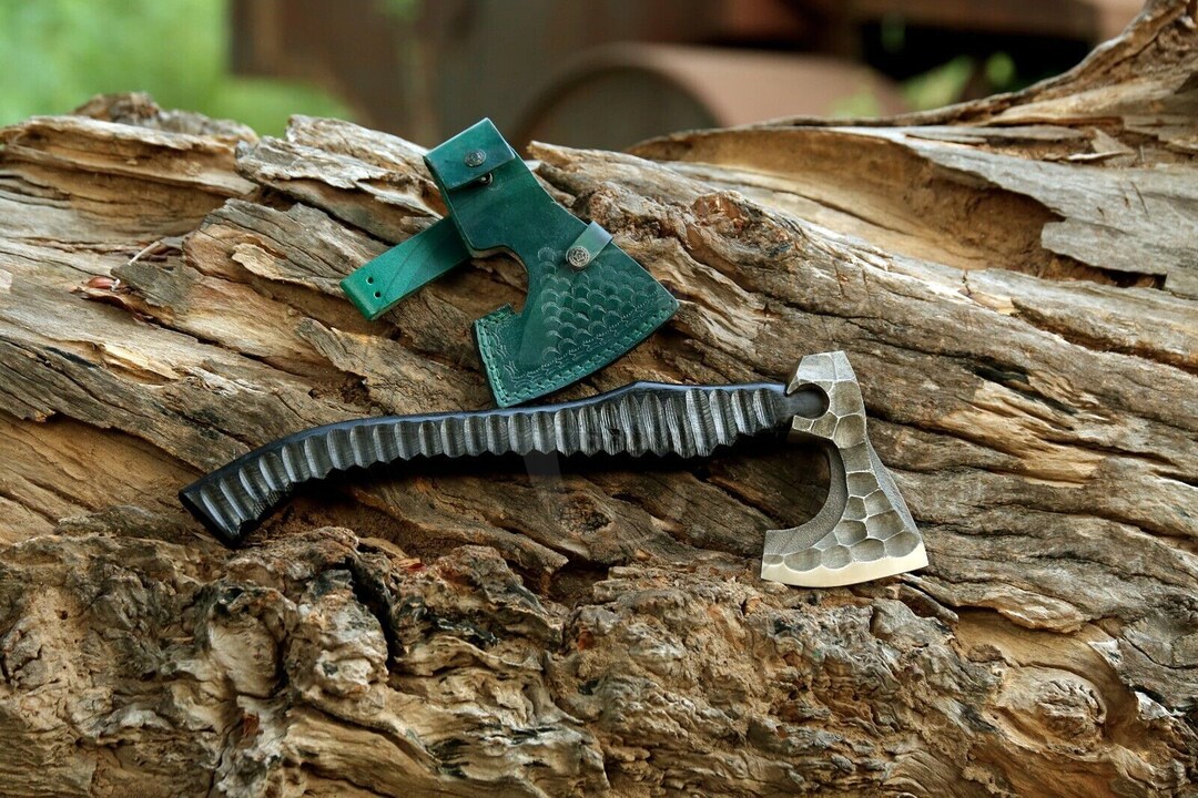 Custom Handmade Axe Camping Tool Hand Forged Viking Axe High - Etsy