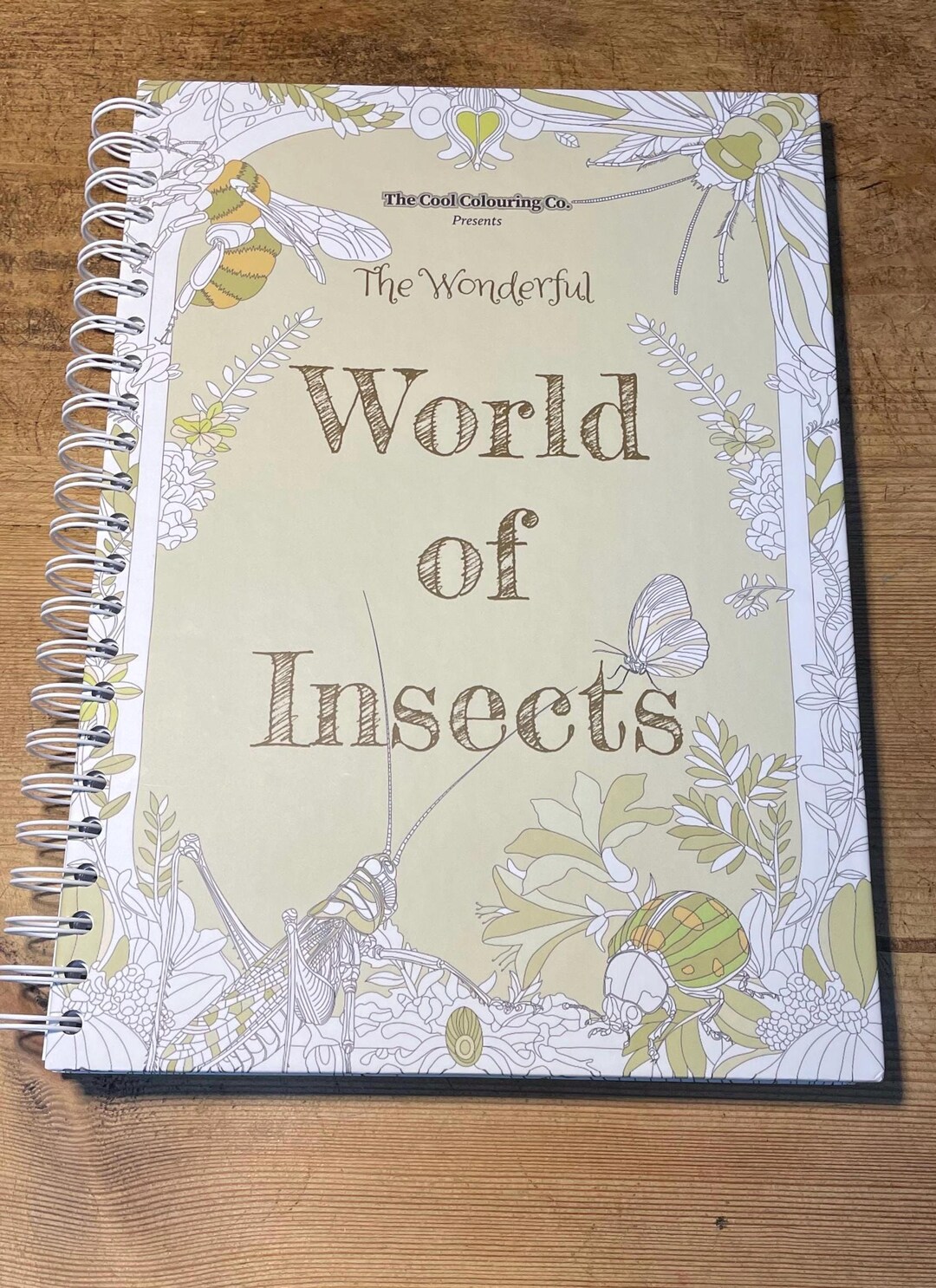 PRE Orderthe Wonderful World of Insects. Hardback, Wiro Bound Colouring ...