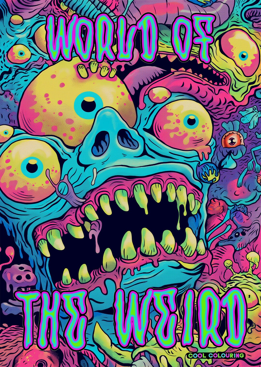 World of the Weird Colouring Book - Etsy