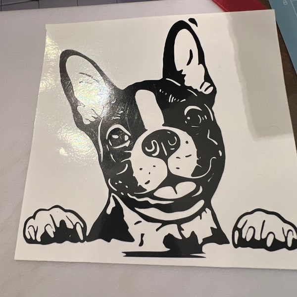 Boston Terrier Decal - Etsy