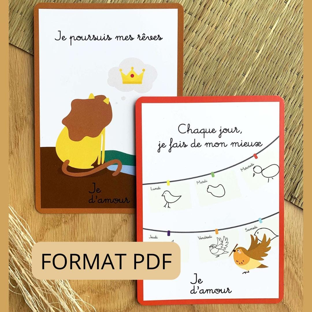 PDF FORMAT Positive Mantra Cards for Children Boost Confidence and Self ...