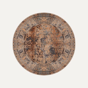 Dark Brown Medallion Area Rugs, HAND KNOTTED, Vintage, Antique, Area ...