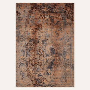 Dark Brown Medallion Area Rugs, HAND KNOTTED, Vintage, Antique, Area ...