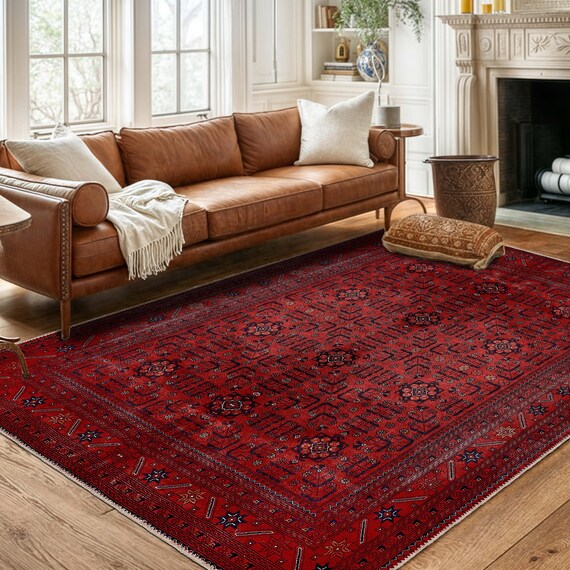 Red oriental rug store
