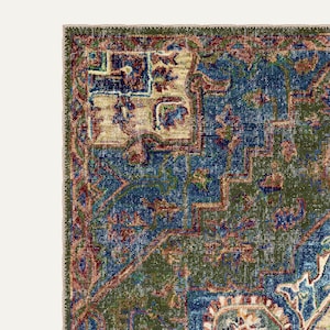 Green Terracotta Oriental Rug Vintage Turkish Rug Round Rug for Living ...