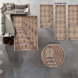 Dark Brown Medallion Area Rugs, HAND KNOTTED, Vintage, Antique, Area ...