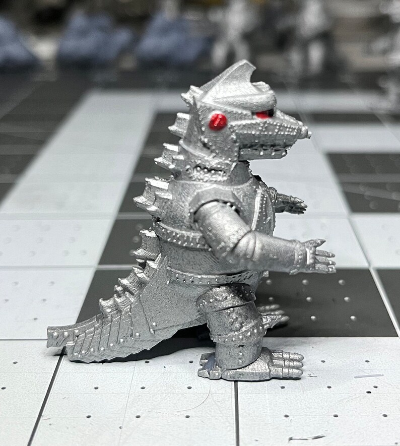 Mini Mecha Godzilla Fanart Figure, Keychain Optional - Etsy