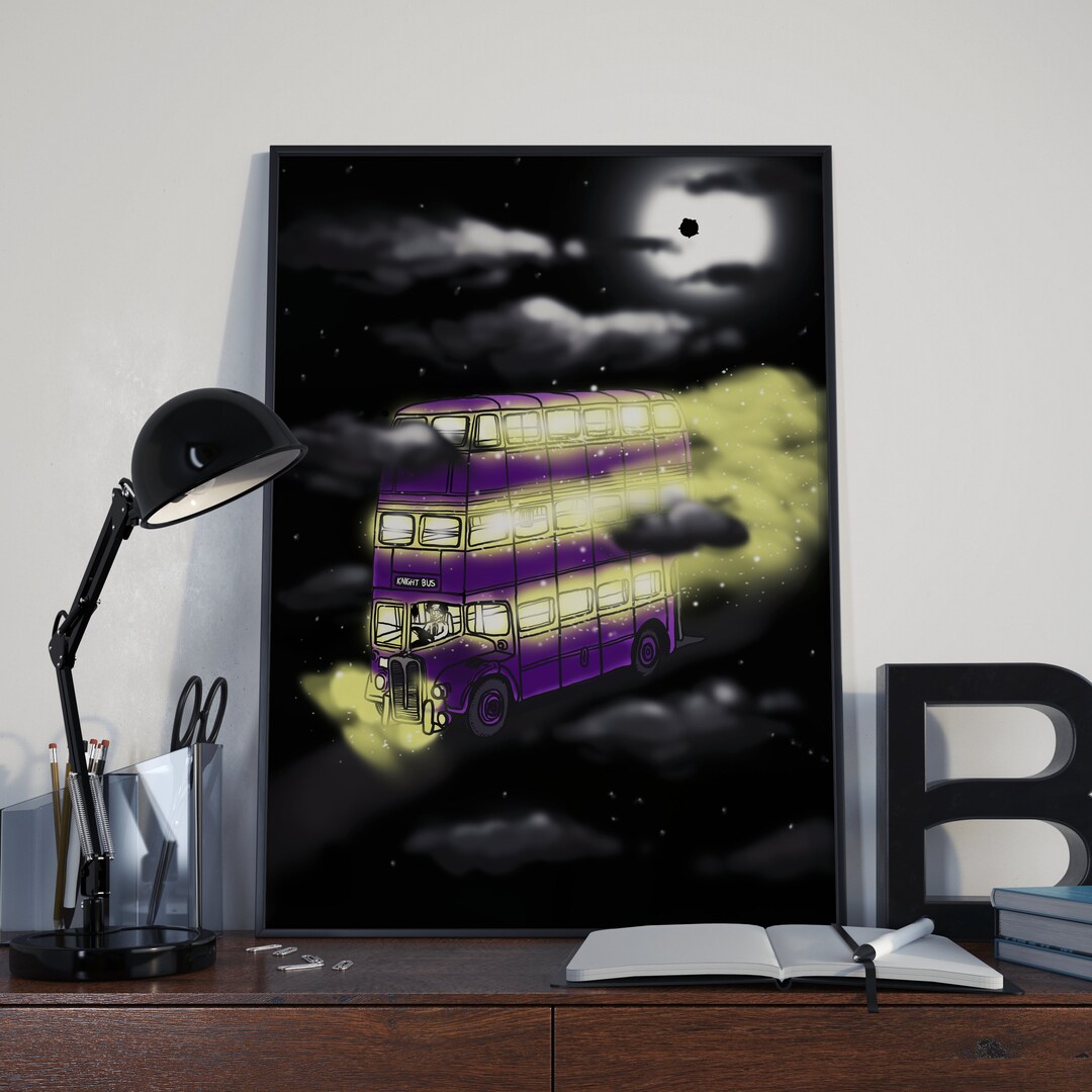 Knight Bus Wizard Print PNG Digital File - Etsy
