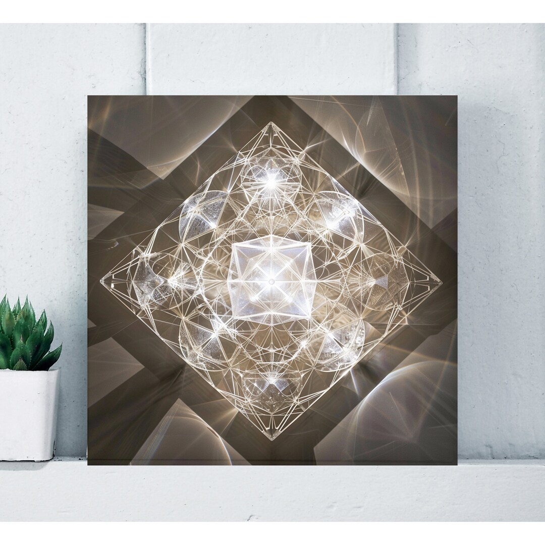 Diamond Arch Angel Metatron Wall Hanging Canvas, Living Room Mandala ...