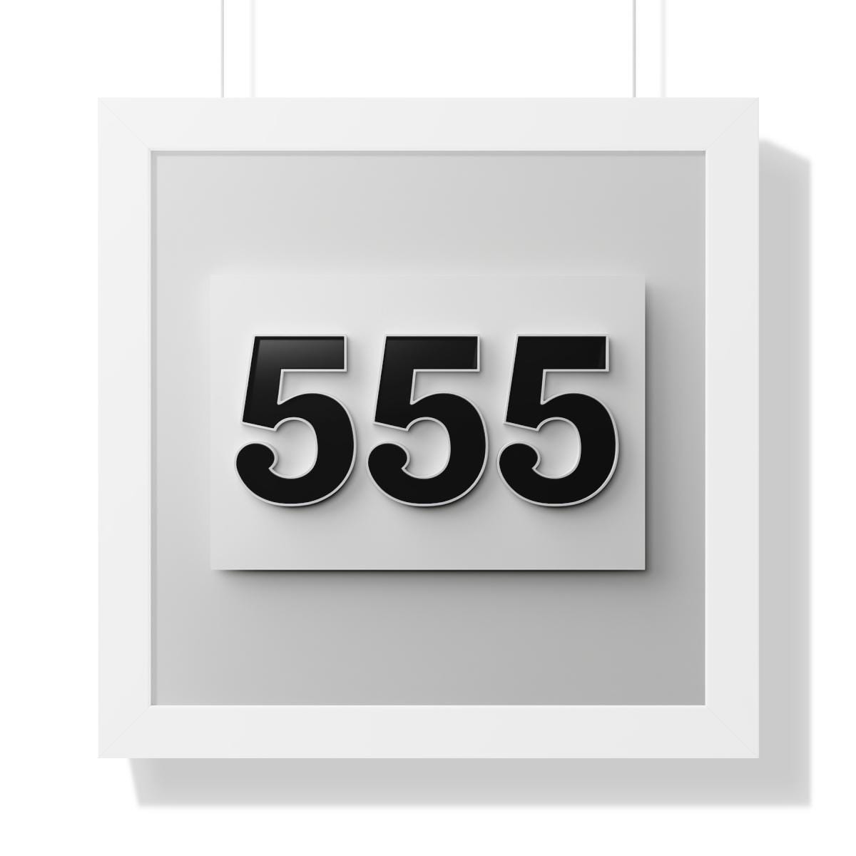 555 Framed Wall Hanging Art Decor, Spiritual Bedroom Wall Art, Positive ...