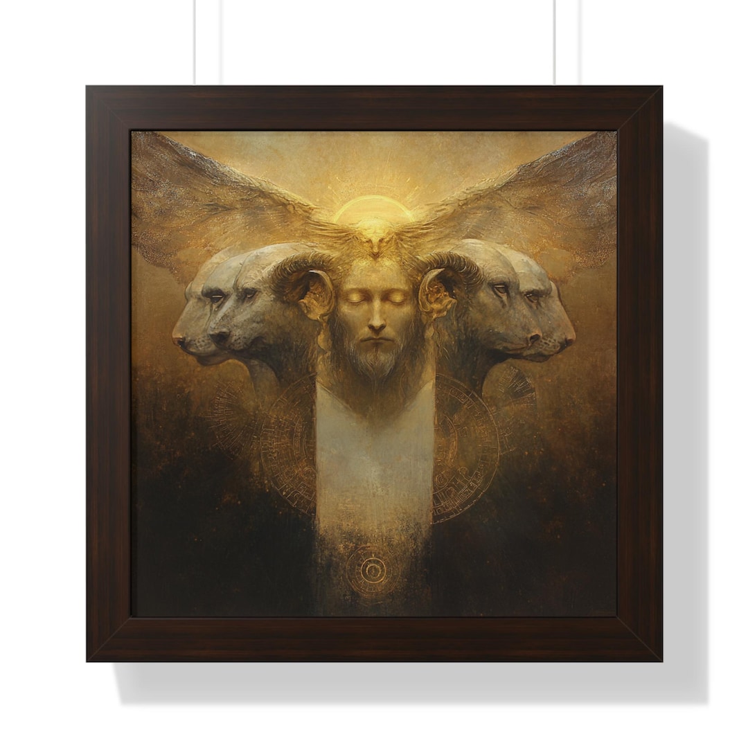Biblically Accurate Cherubim Angels Framed Poster, Spiritual Religious ...