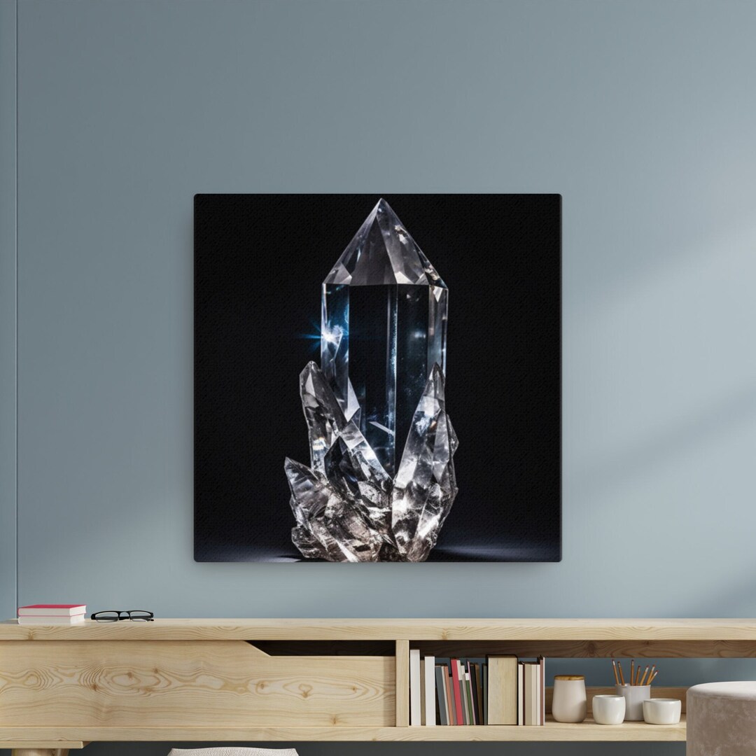 Quartz Crystal Point Canvas Wall Art, Quartz Crystal Canvas Wall Art ...