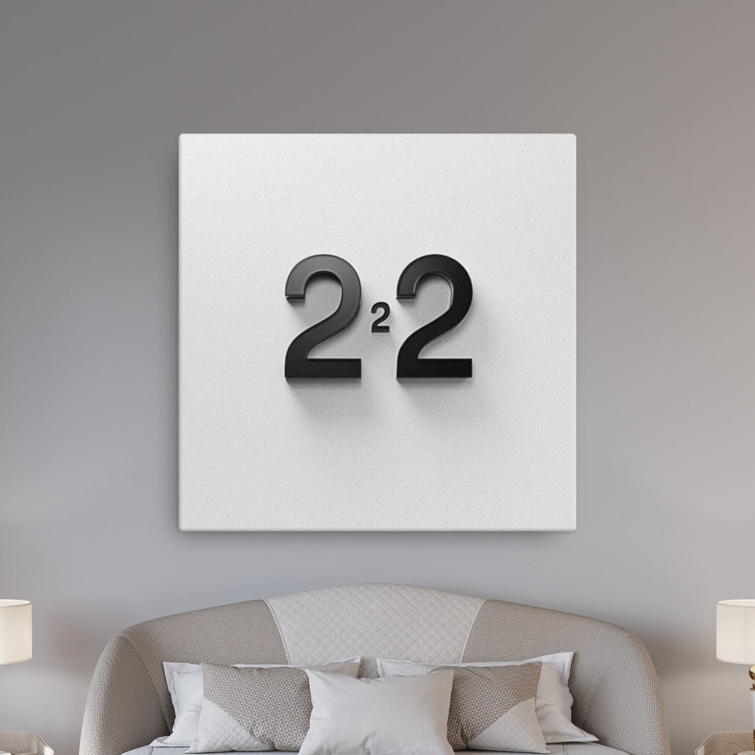 Aura 222 Angel Numbers Wall Hanging Art Decor, Spiritual Protection ...