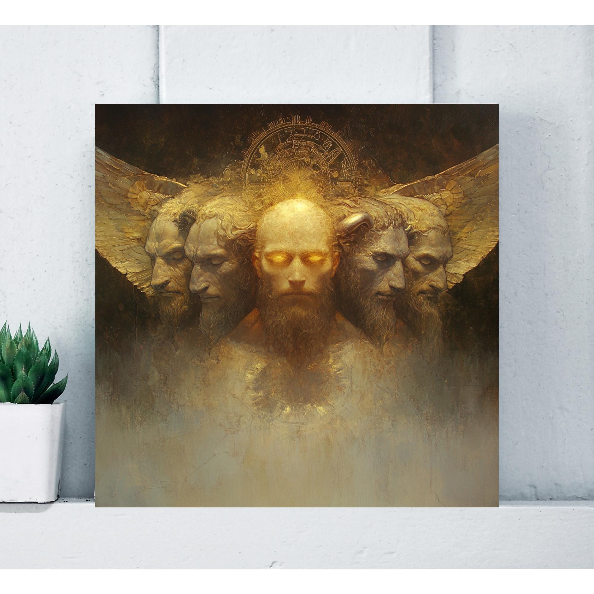 Biblically Accurate Cherubim Angels Framed Poster, Spiritual Religious ...