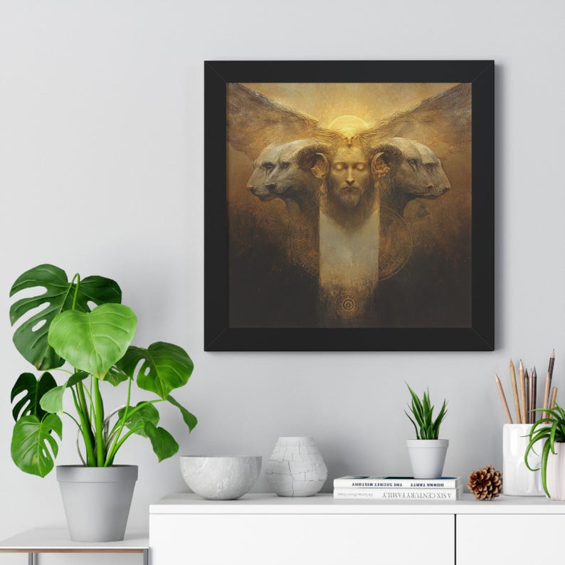 Biblically Accurate Cherubim Angels Framed Poster, Spiritual Religious ...