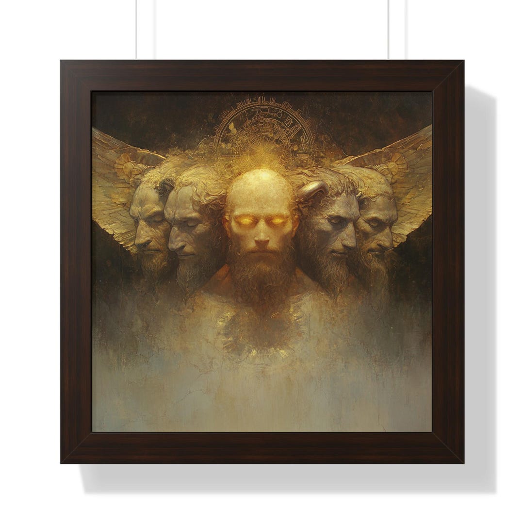 Biblically Accurate Cherubim Angels Framed Poster, Spiritual Religious ...