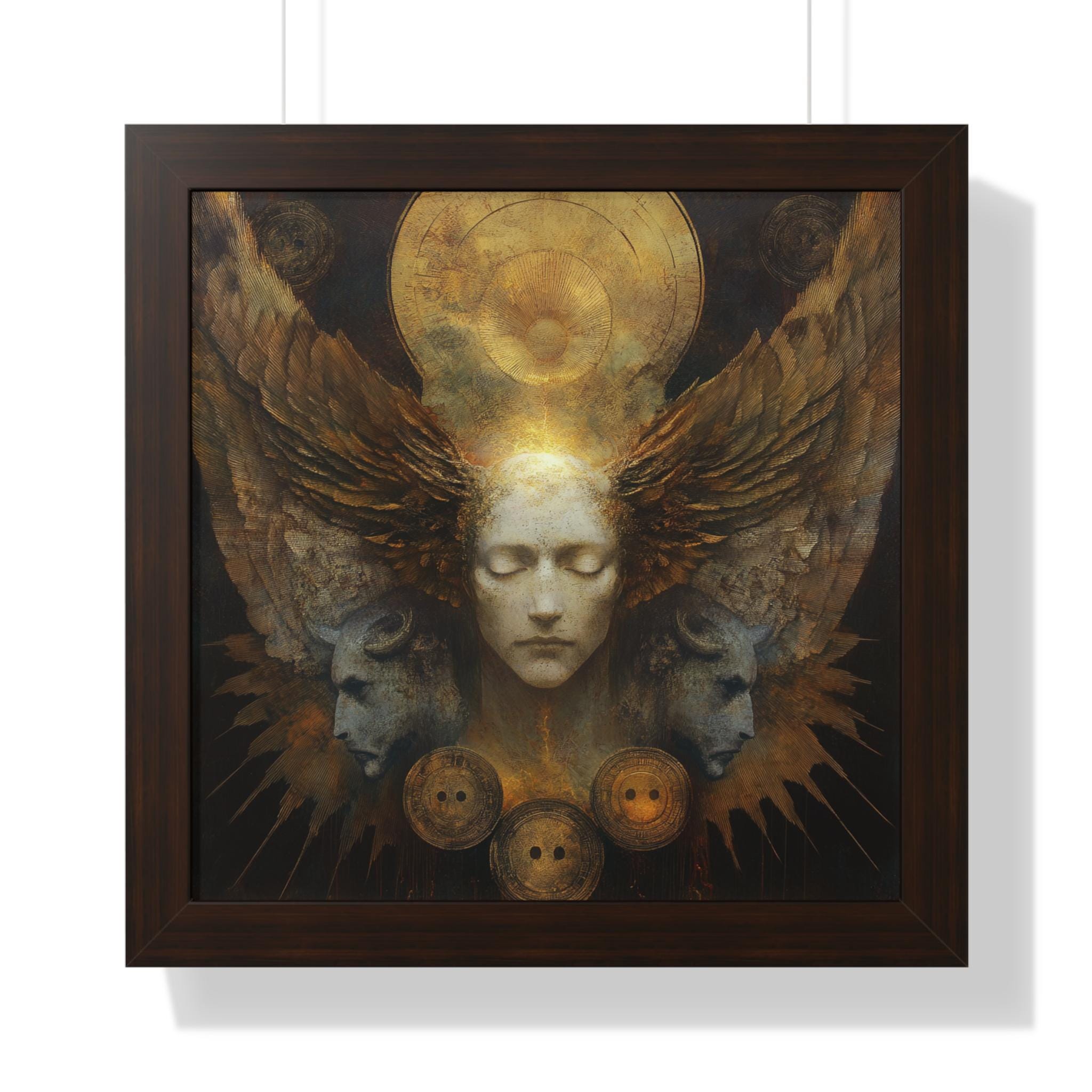 Biblically Accurate Cherubim Angels Framed Poster, Spiritual Religious ...