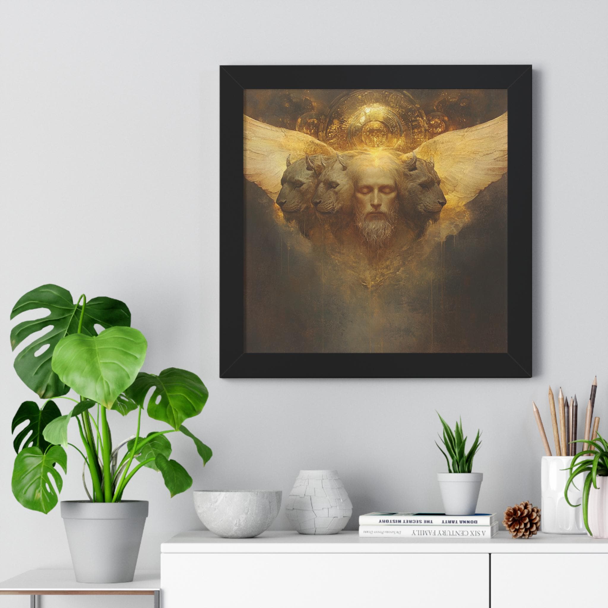 Biblically Accurate Cherubim Angels Framed Poster, Spiritual Religious ...