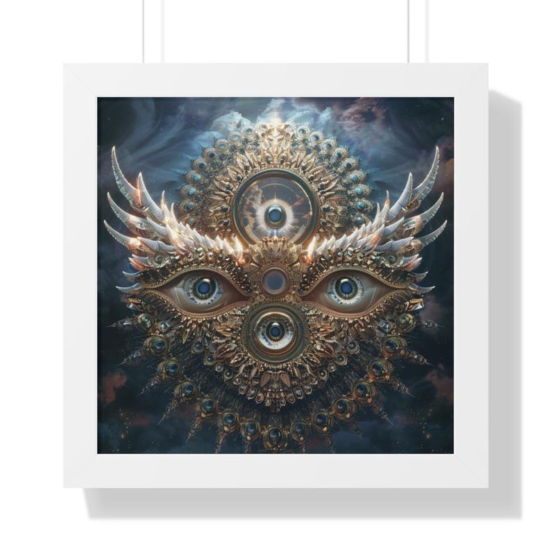 Biblically Accurate Angel Ophanim Canvas Wall Hanging Art Decor ...