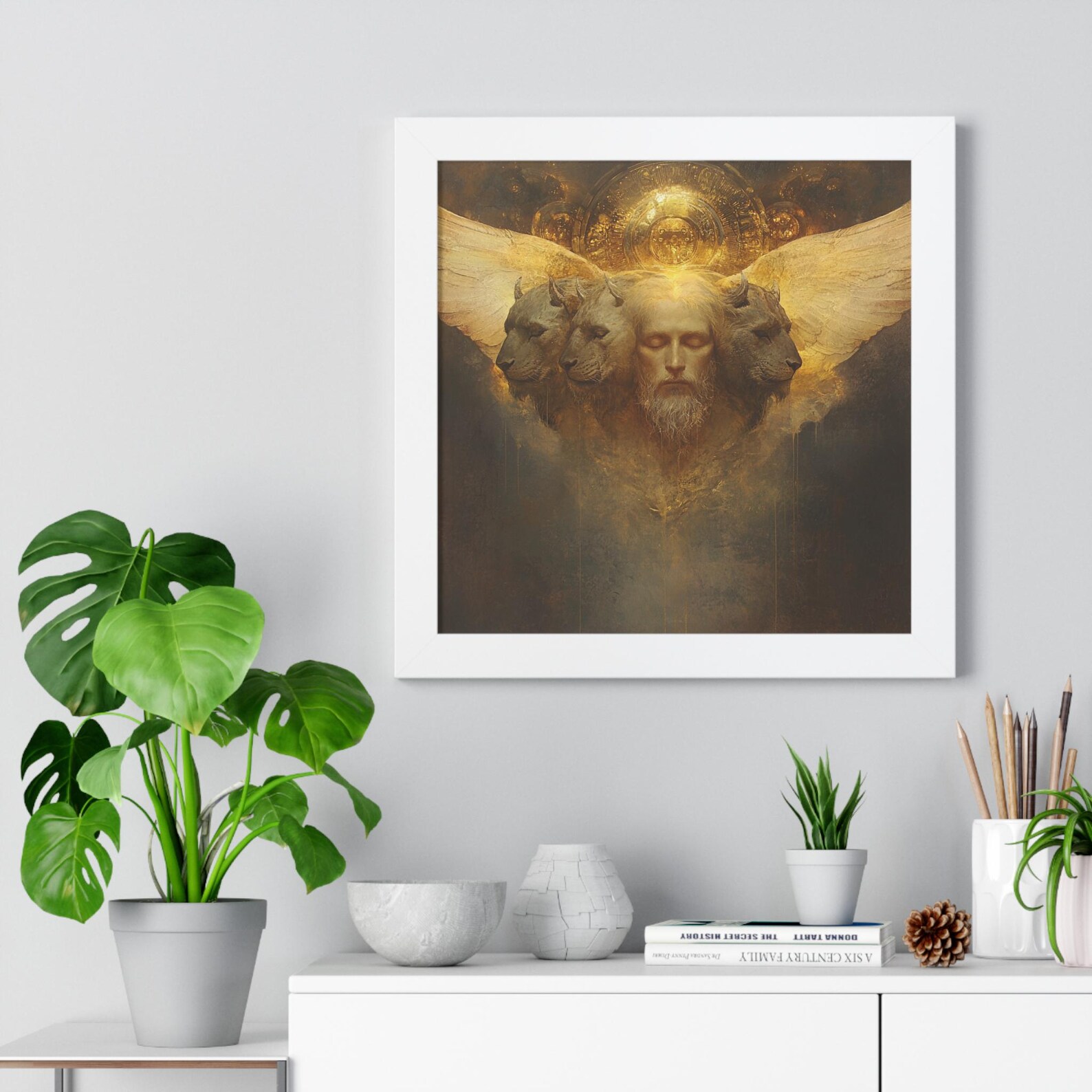 Biblically Accurate Cherubim Angels Framed Poster, Spiritual Religious ...