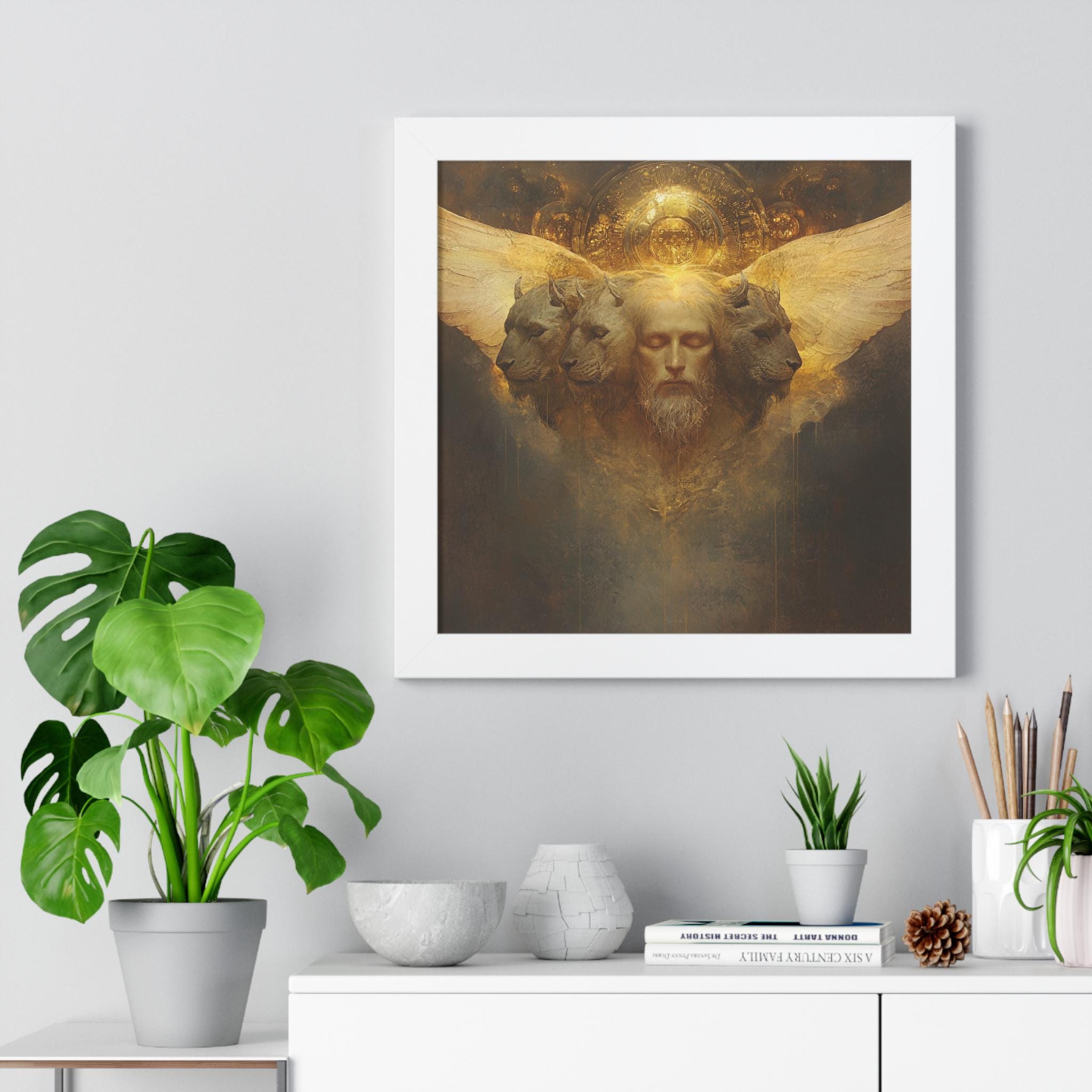 Biblically Accurate Cherubim Angels Framed Poster, Spiritual Religious ...