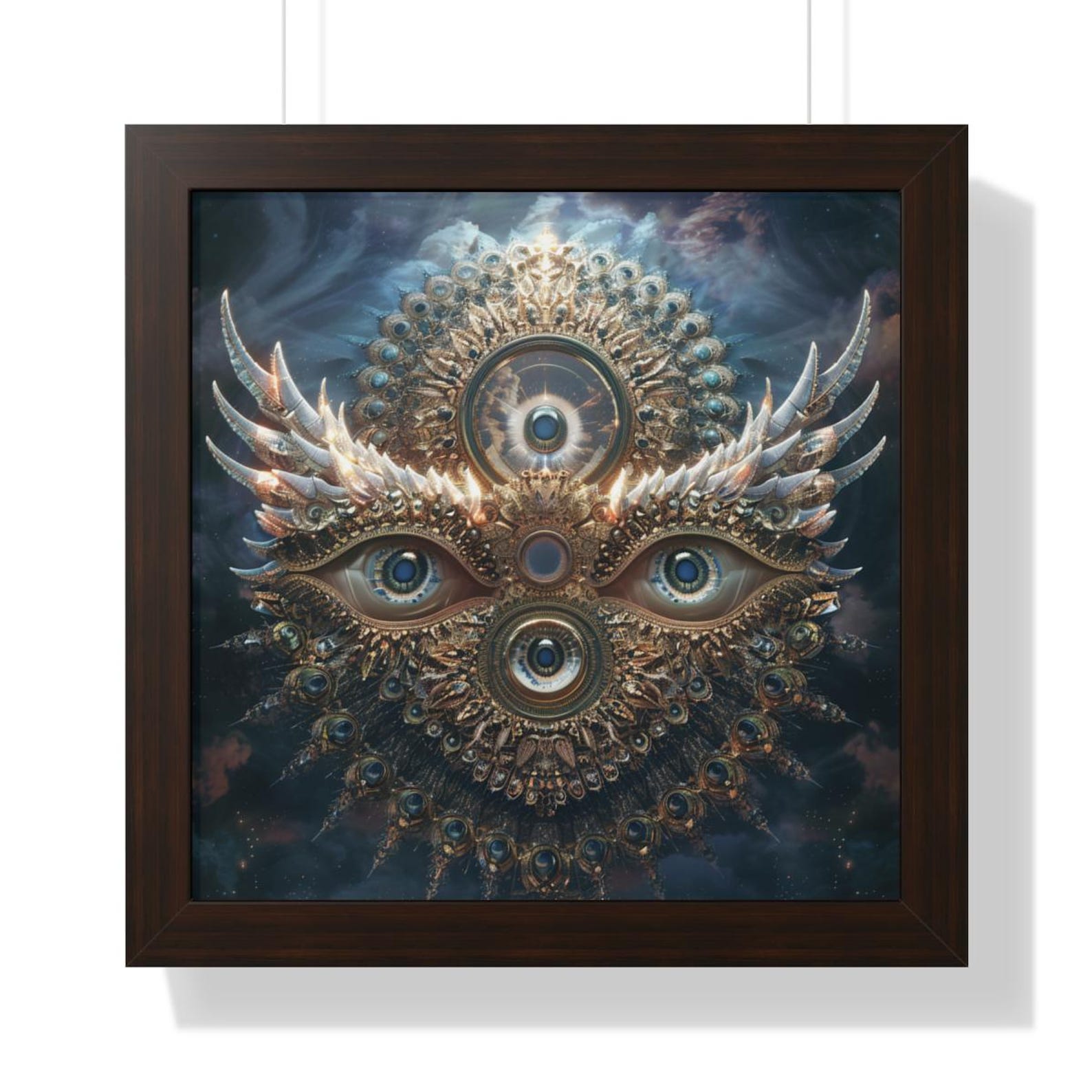 Biblically Accurate Angel Ophanim Canvas Wall Hanging Art Decor ...
