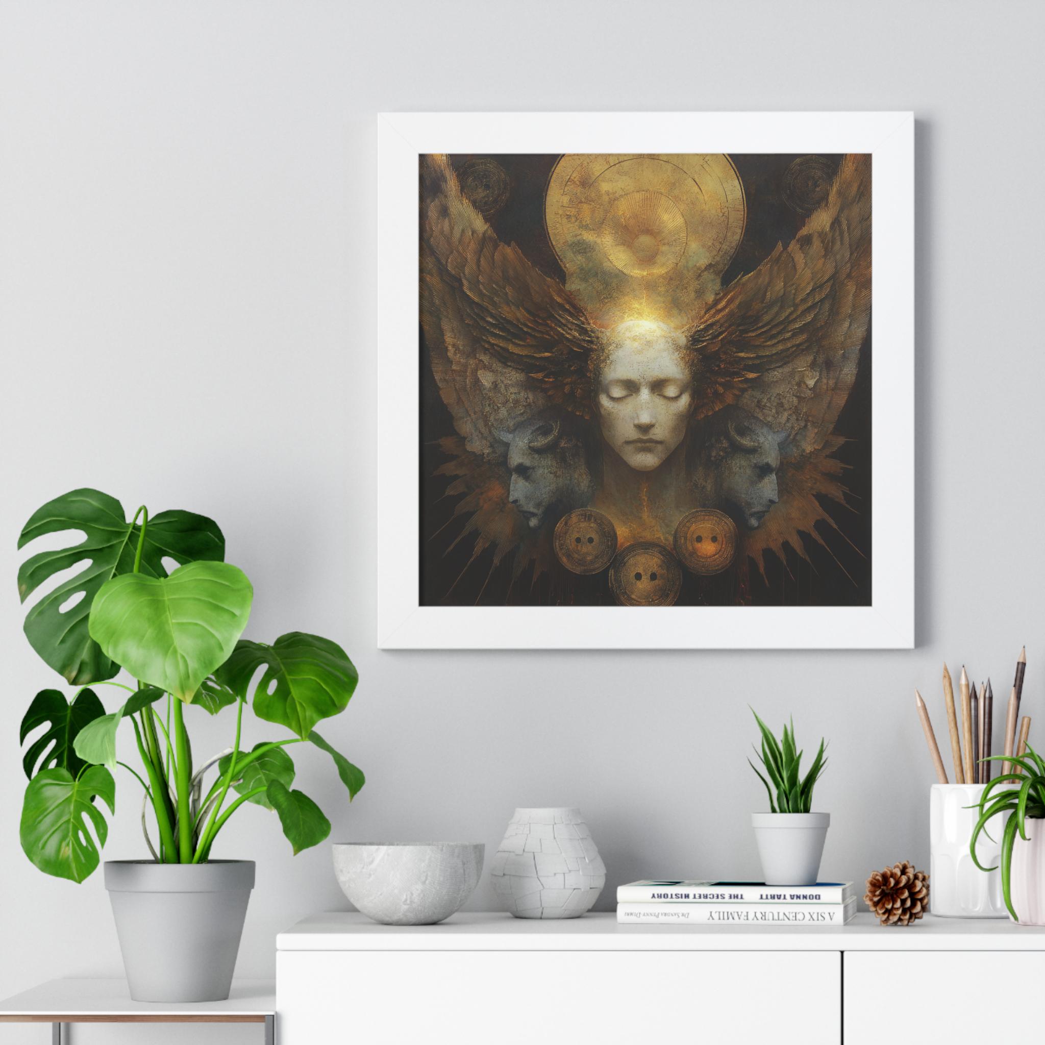 Biblically Accurate Cherubim Angels Framed Poster, Spiritual Religious ...