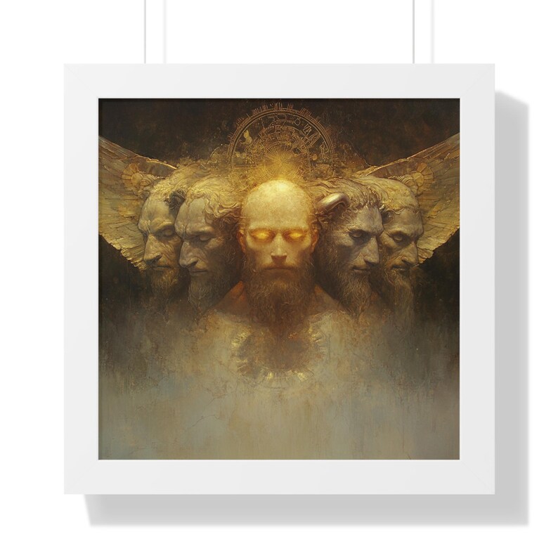 Biblically Accurate Cherubim Angels Framed Poster, Spiritual Religious ...