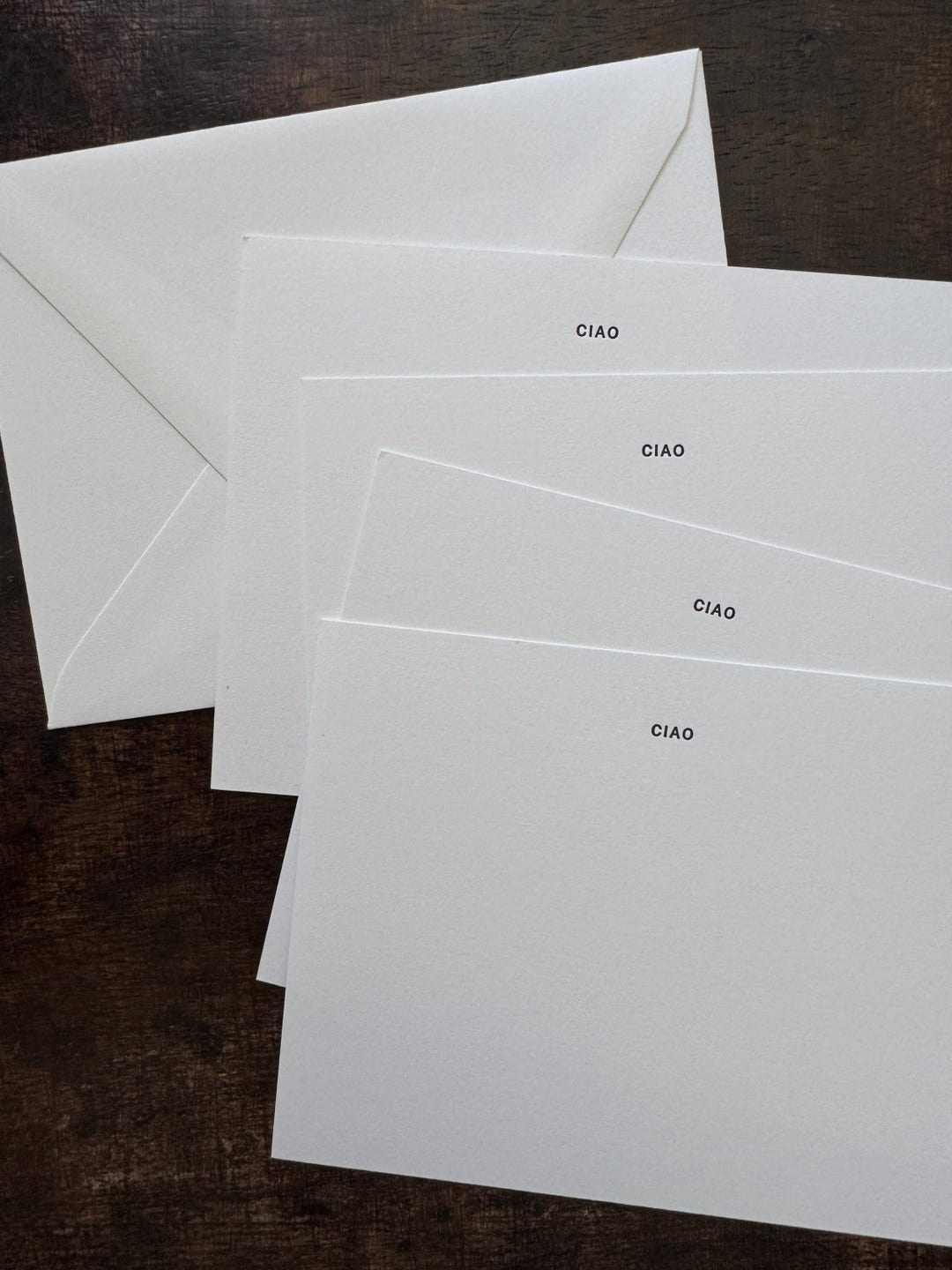 Ciao - Letterpress Cards - Etsy
