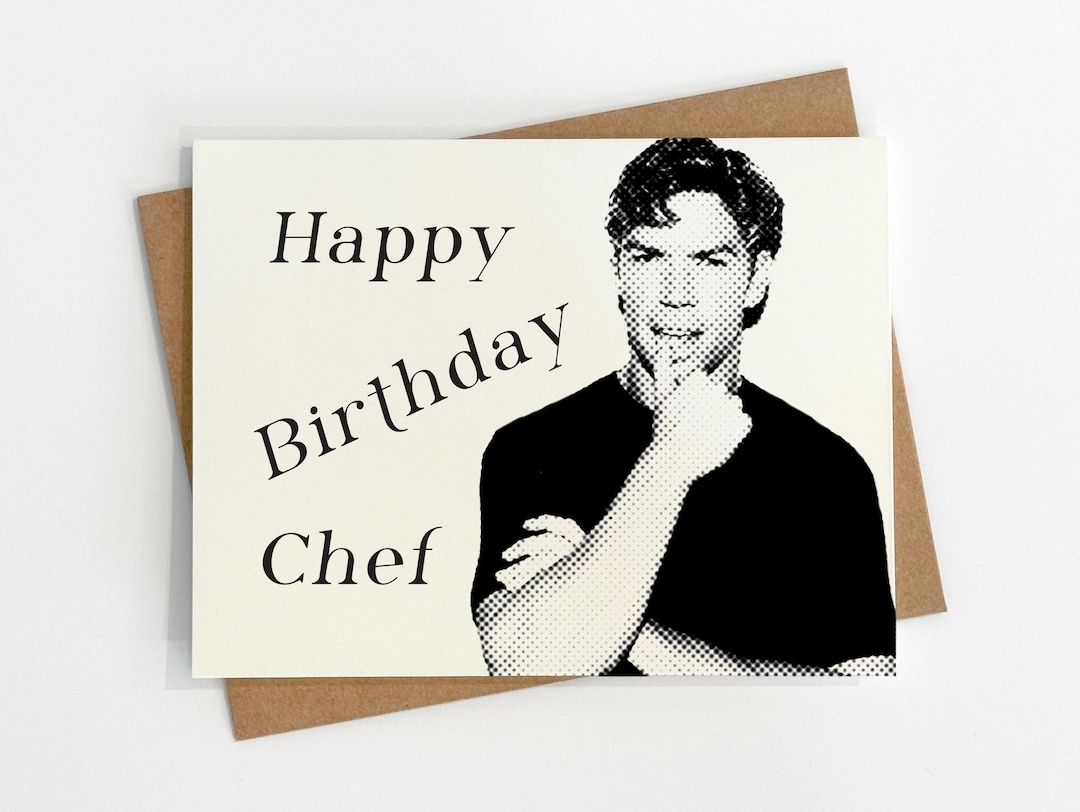 Happy Birthday Chef Greeting Card - Etsy