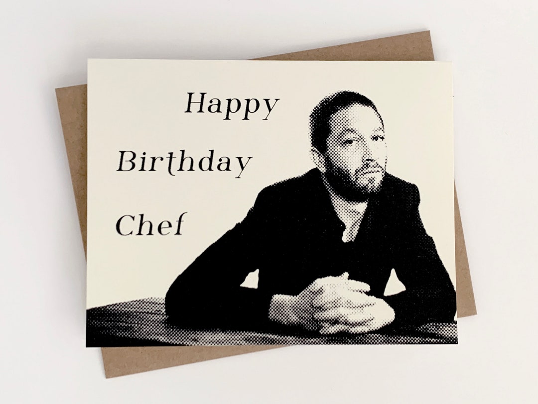 Happy Birthday Chef Greeting Card - Etsy