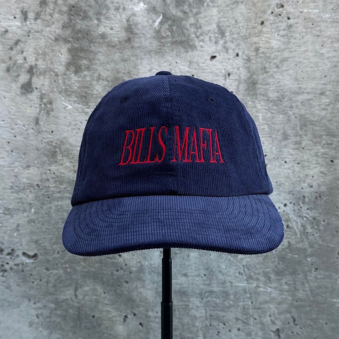 Bills Mafia Corduroy Embroidered Hat - Navy - Red - Etsy