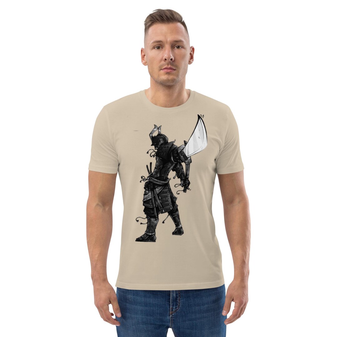 Japanese Character Art , Swordsman, Samurai Warriors , Unisex Organic ...