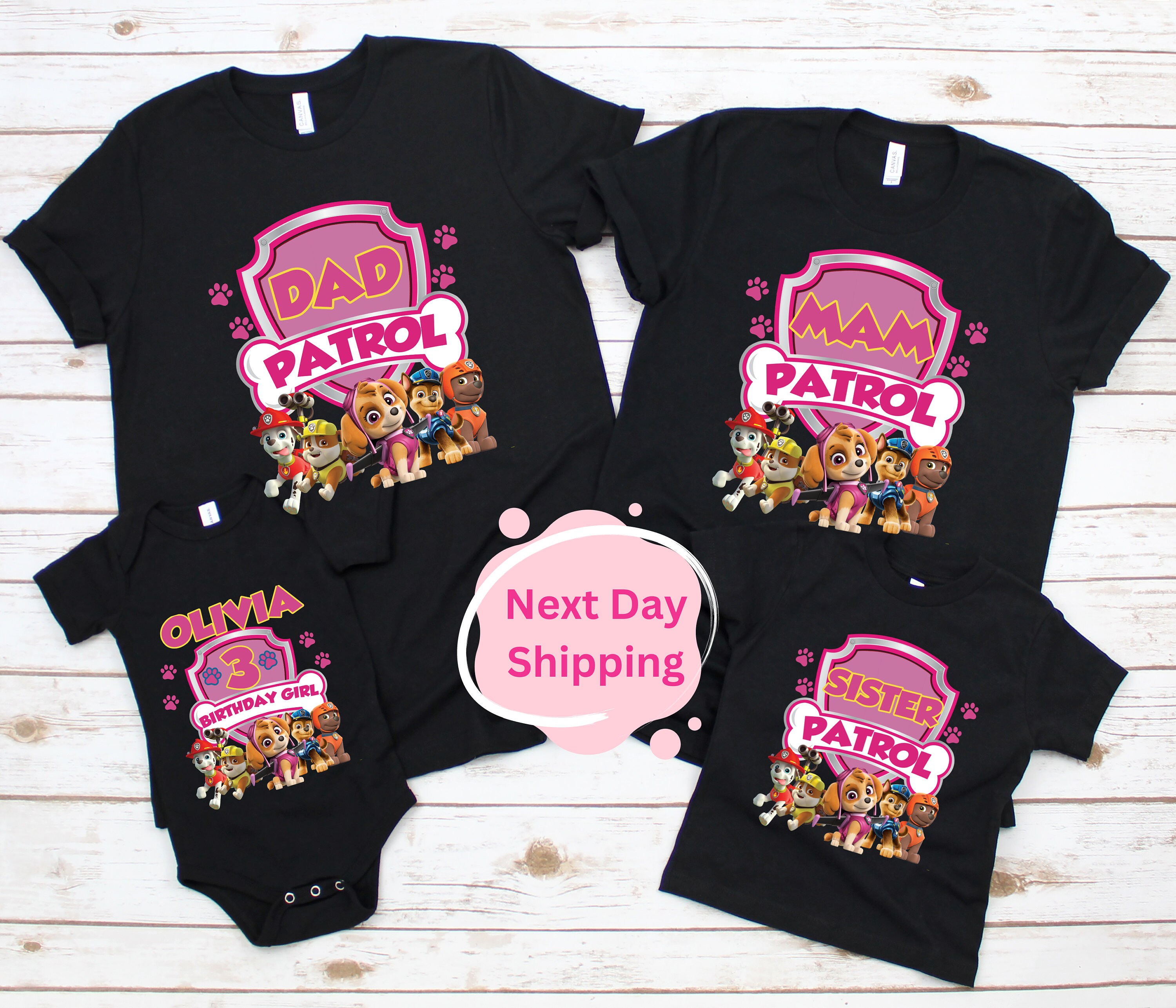 Patrol Birthday Shirt,Patrol Family Birthday Shirt, Mom Patrol Shirt ...