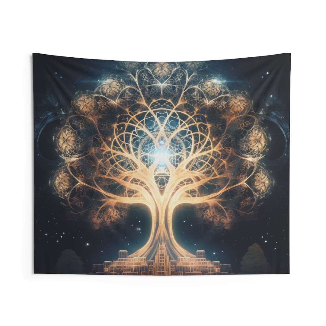 Celestial Tree of Life Tapestry - Etsy