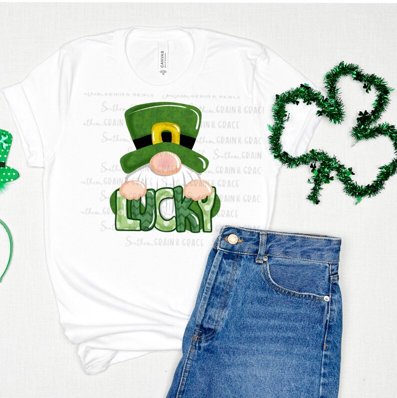 Saint Patrick’s Day Lucky Gnome and Leprechaun PNG, 2 Digital Downloads ...