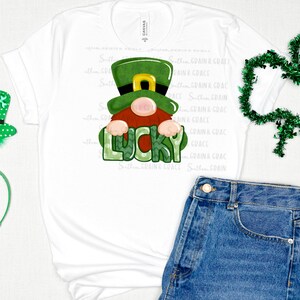 Saint Patrick’s Day Lucky Gnome and Leprechaun PNG, 2 Digital Downloads ...