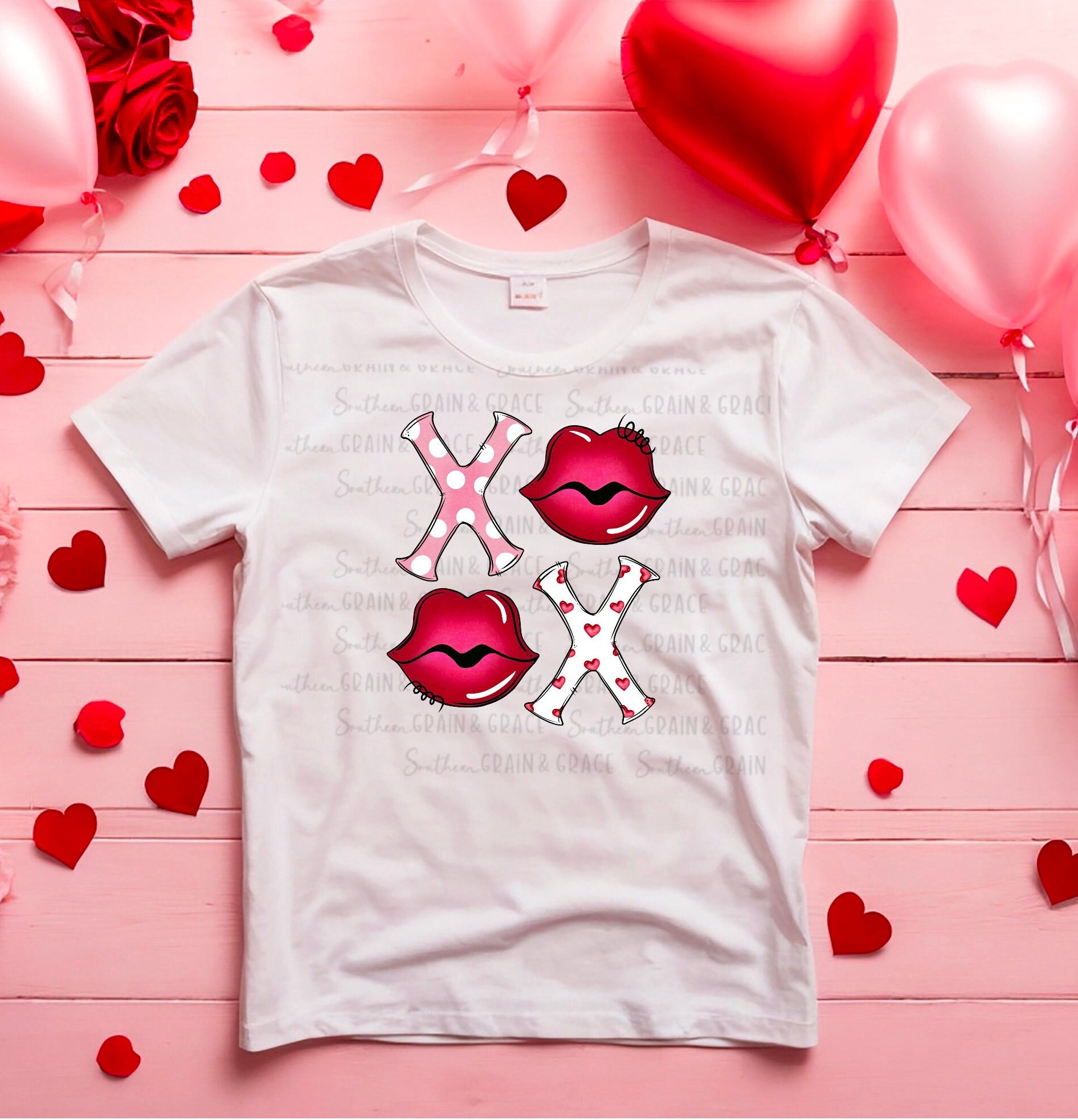 Valentine XOXO Lips PNG, Digital File - Etsy