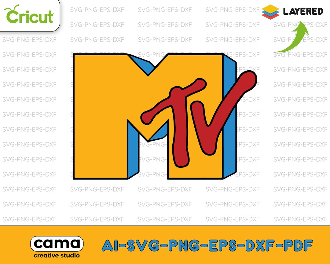 MTV Cut File Ai Eps Svg Png Dxf Files - Etsy UK