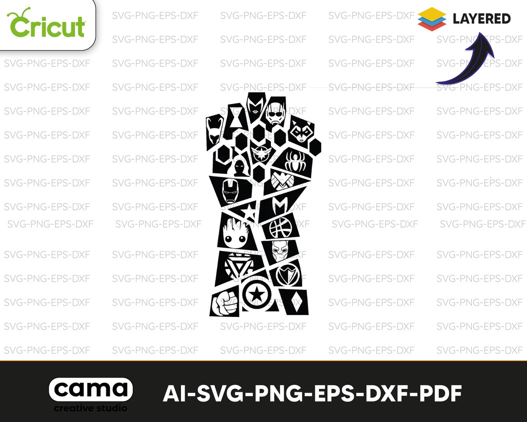 Avengers Gauntlet Glove Svg Avengers Glove Svg Avengers Svg - Etsy