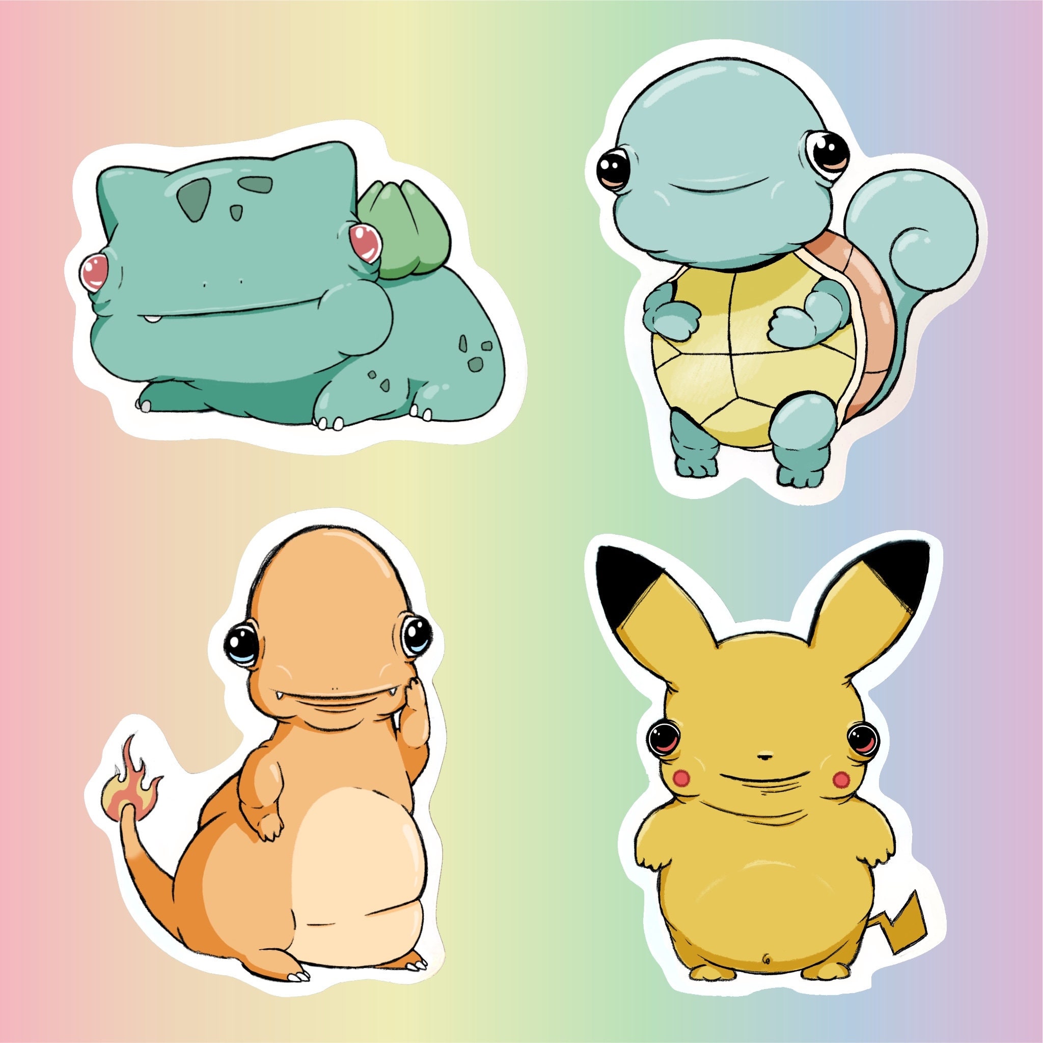 Pokemon Kanto Starters Cute