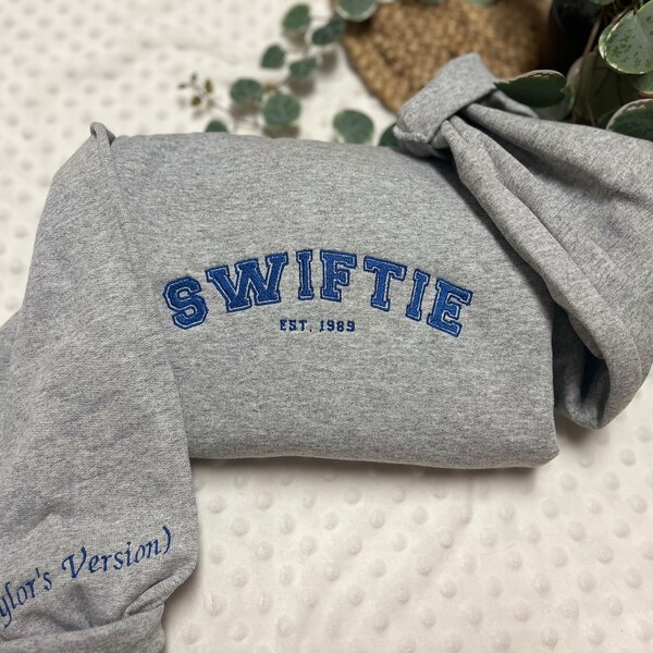Taylor Swiftie Merch Sweatshirt Embroidered - Etsy
