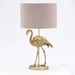 Stunning Gold & Pink Flamingo Table Lamp Base and Velvet - Etsy