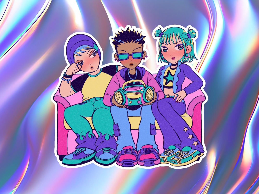 Y2K Cybercore Stickers, Y2K Stickers, Y2K Accessories, Y2k Laptop ...