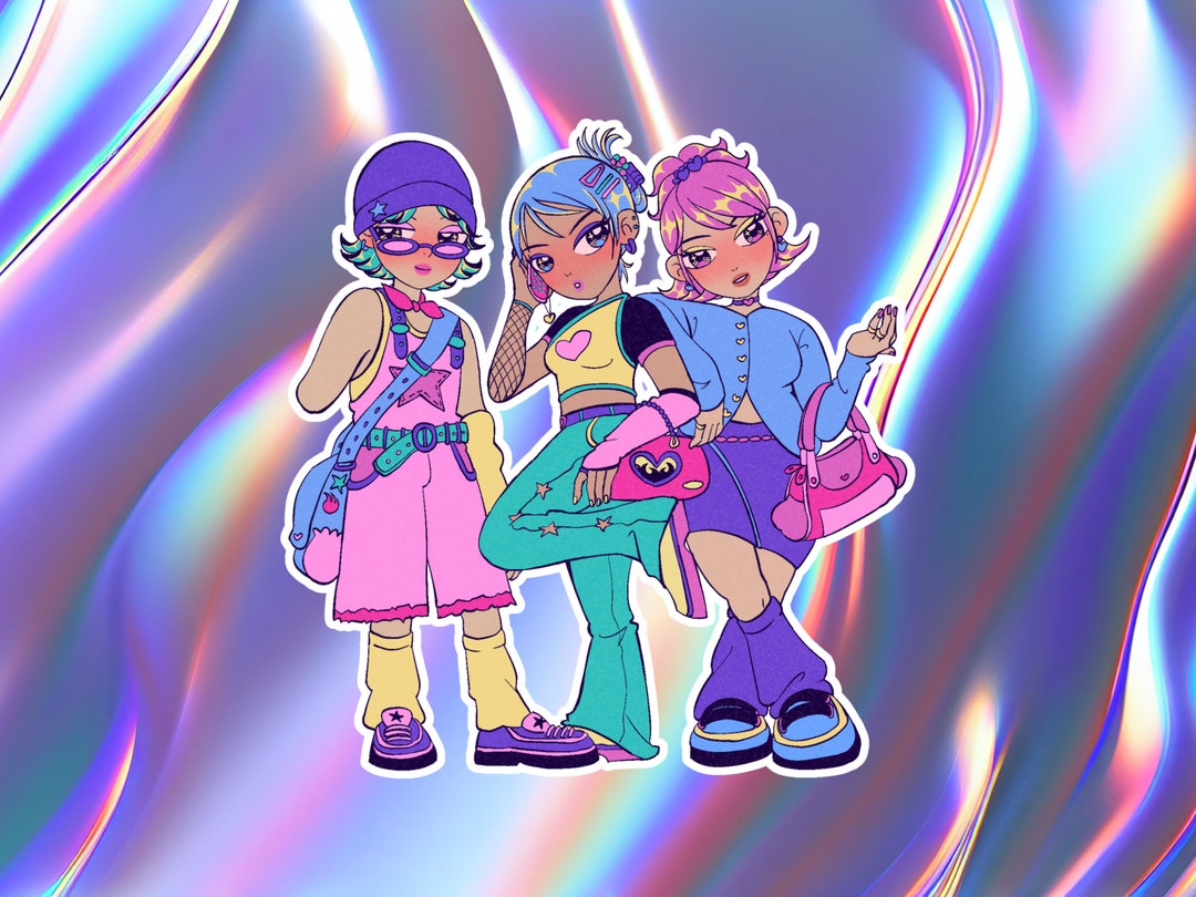 Y2K Cybercore Stickers, Y2K Stickers, Y2K Accessories, Y2k Laptop ...