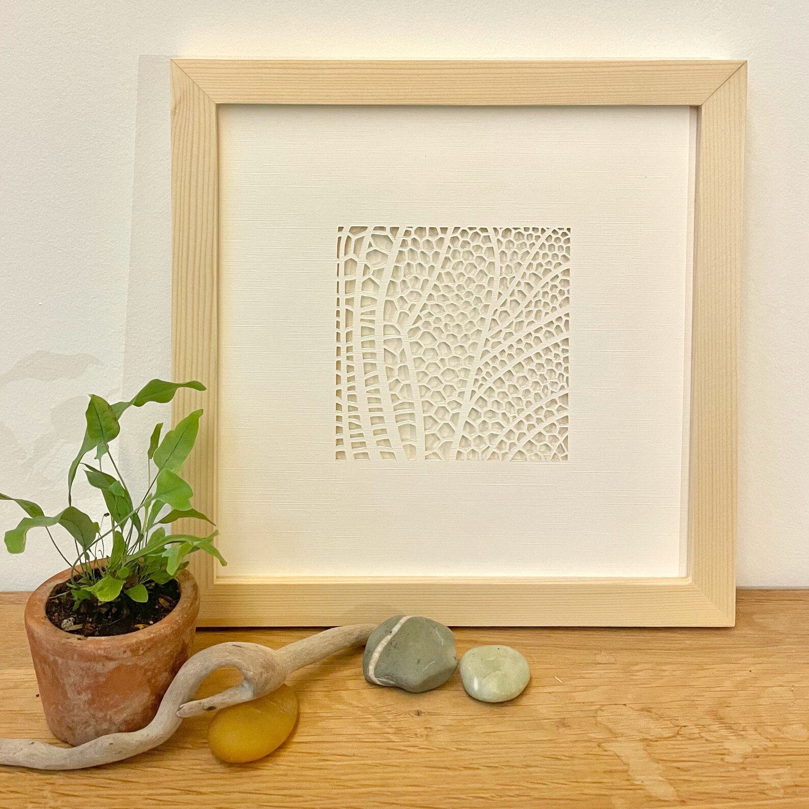 Handmade Detailed Dragonfly Paper Cut-out Relief - Framed Wall Hanging ...