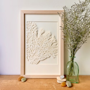 Handmade Beach Seafan Coral Paper Cut-out Relief - Nature and Ocean ...